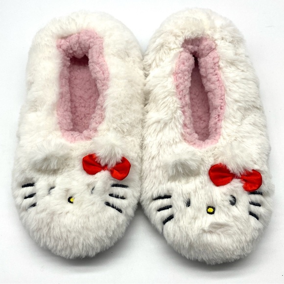 Hello Kitty | Shoes | Hello Kitty Fuzzy Fluffy Fur Elastic Full ...